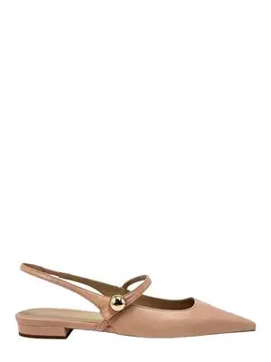 MADISON MAISON Binta Leather Slingback Pumps - Pink