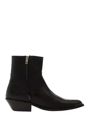 REPRESENT Michael Zip Leather Boots - Black