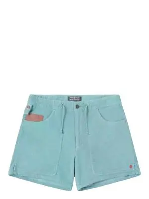 AMUNDSEN Appliqué Corduroy Shorts - Blue
