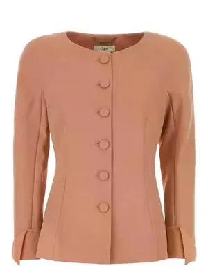 Chloé Button-up Jacket - Pink