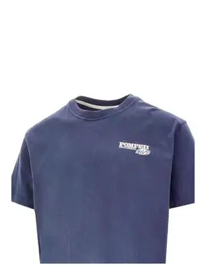 POMPEII What´s The Rush Cotton T-shirt - Blue
