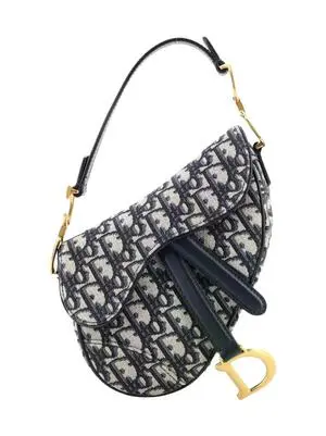 Dior Saddle Handbag Oblique Canvas Mini - Blue