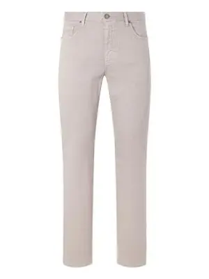 ZEGNA Zegna Straight-Leg Linen And Cotton-Blend Jeans