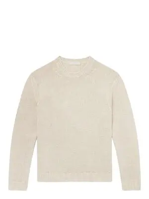 SAMAN AMEL Gio Silk Sweater Ecru