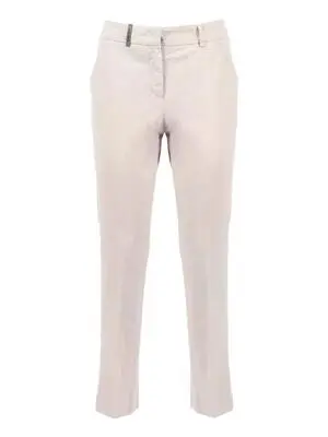 Peserico Embellished Trousers - Neutrals