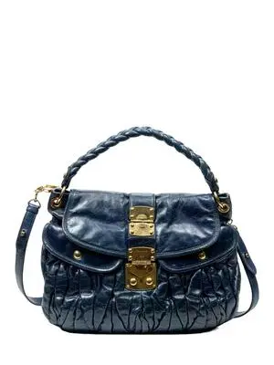 MIU MIU Medium Coffer Double Pocket Bag