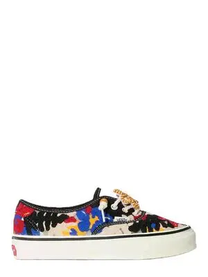VANS Embellished Floral Print Sneakers - Black