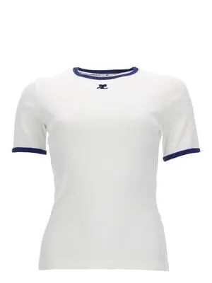 COURREGES Logo T-shirt - White