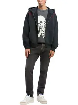Palm Angels Long-sleeve Hoodie - Black