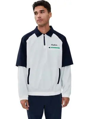 MALBON Marina Windshirt - White/midnight