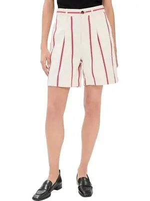 Faherty Brand Tideweave Pleated Shorts - Northbay Stripe
