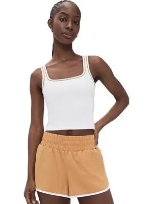 Varley Barney Piped Tank - White/apple Cinnamon