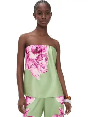 Misa Yassi Strapless Top - Large Flora