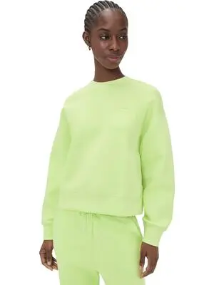 Lacoste Cotton Jersey Sweatshirt - Lime Green
