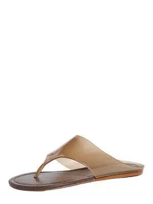 Farm Rio Jelly Thong Flat Sandals - Walnut