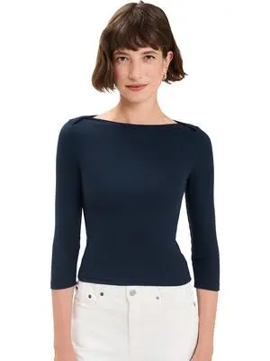 PERFECTWHITETEE Harlow Viscose Ribbed Tee