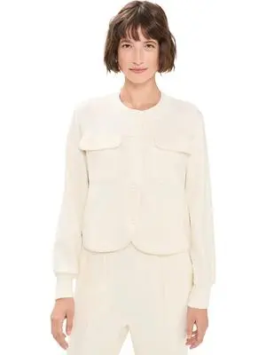 Varley Hartwell Button Through Sweat Jacket - Pristine