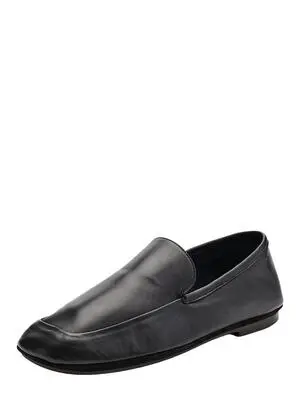 LEMAIRE Leather Slippers - Black