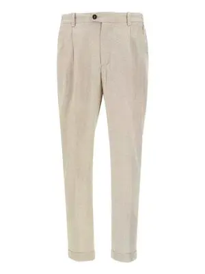 DEVORE INCIPIT Straight-Leg Trousers Neutrals