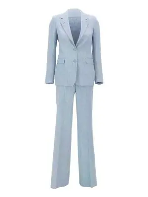 Tagliatore Wide-leg Trousers Suit - Blue