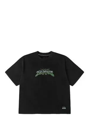 EVISU Leopard-print T-shirt - Black