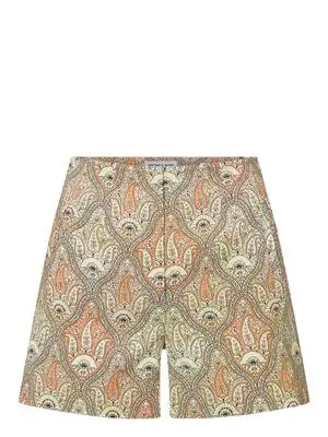 Veronica Beard Jazmin Paisley-print Shorts - Neutrals