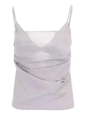 Patrizia Pepe Zip-up Top - Grey
