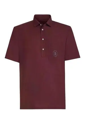 Brunello Cucinelli Logo-detail Polo Shirt - Red