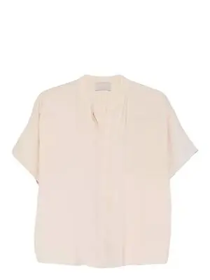 Hemisphere V-neck Relaxed Fit Shirt - Neutrals