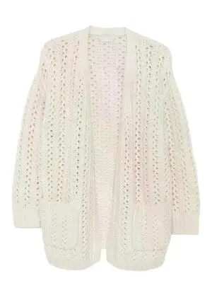 Hemisphere Open-knit Cardigan - Neutrals