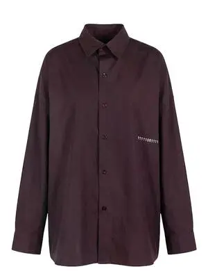 SOCIETE ANONYME Buttoned Oversized Shirt - Red