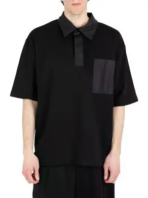 SOCIETE ANONYME Polo 92 Patch-pocket Cotton Polo Shirt - Black