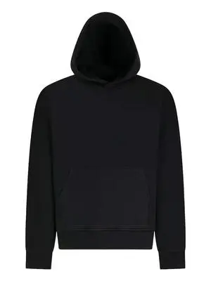 Palm Angels Curved-logo Hoodie - Black