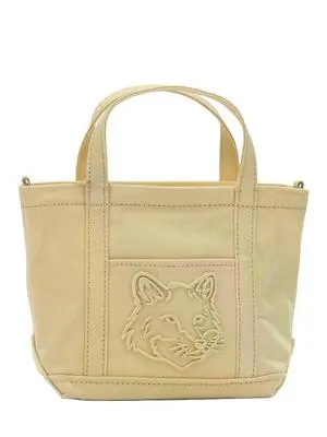 Maison Kitsuné Small Fox Head Tote Bag Neutrals