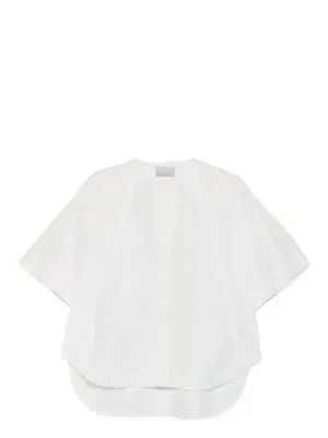 Hemisphere V-neck Shirt - White