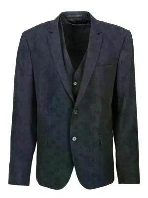 MASSIMO REBECCHI Floral-pattern Blazer Set - Blue