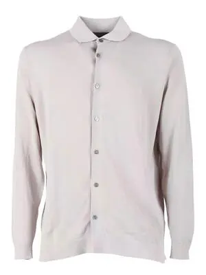 FILIPPO DE LAURENTIIS Buttoned Collared Shirt - Neutrals