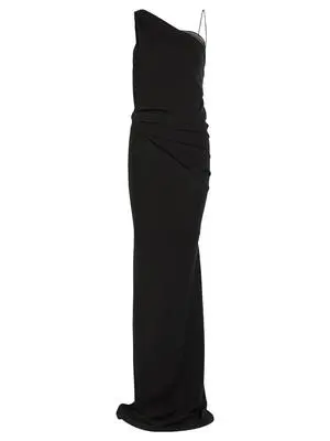 AARON ESH 5 One-Shoulder Silk-Chiffon Maxi Dress