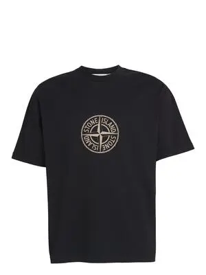 Stone Island Cotton All Around Compass T-shirt - Black