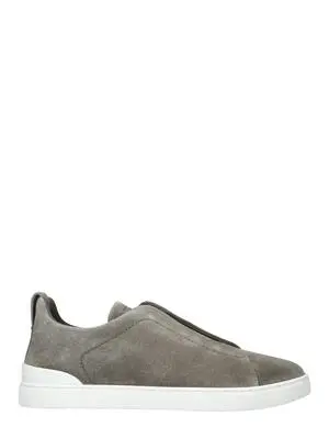 ZEGNA Suede Triple Stitch Sneakers