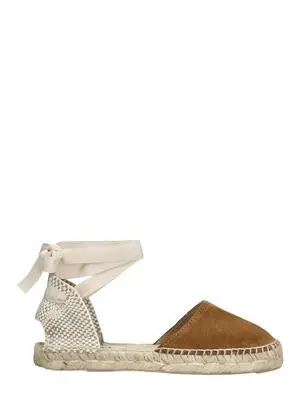 Manebí Suede Hamptons Espadrilles - Brown