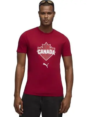 PUMA Canada Soccer Fanwear Graphic T-shirt Red