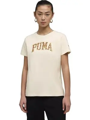 PUMA Animal Print Graphic Tee - White