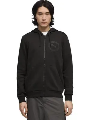 PUMA Essentials Tonal Zip-up Hoodie - Black