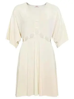 ERES Connection V-neck Cutout Dress - Neutrals