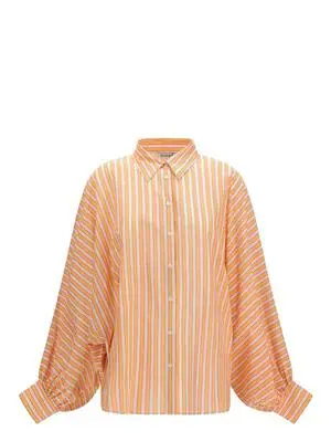 SOSUE Striped Long-Sleeved Shirt