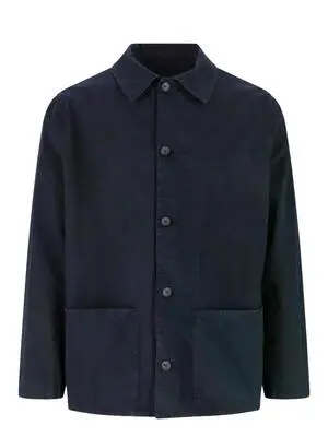 WHITE SAND Button-up Shirt Jacket - Blue