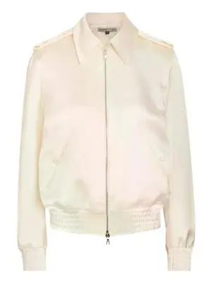 AARON ESH Collared Bomber Jacket - Neutrals