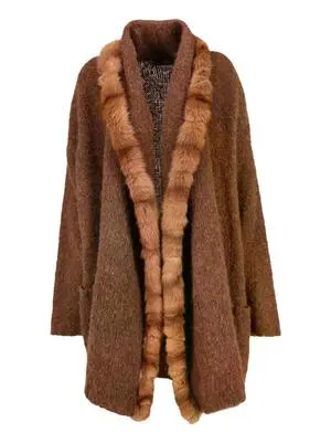 Fendi Wool Coat - Brown