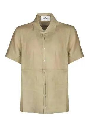 Alpha Studio Short-sleeve Shirt - Neutrals